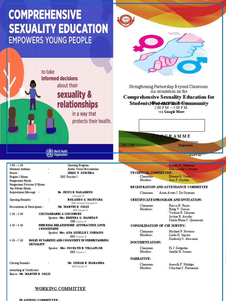 Comprehensive Sexuality Education Program | PDF | Sexology | Sexuality