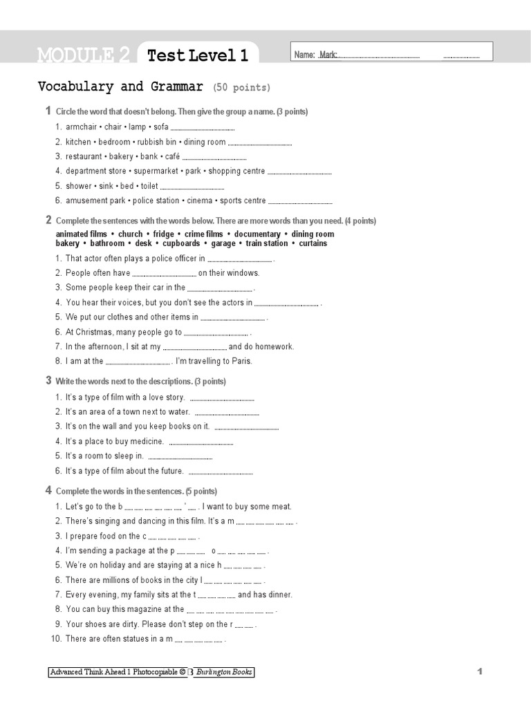 04AdvancedThinkAhead1 Mod2 TL1 | PDF