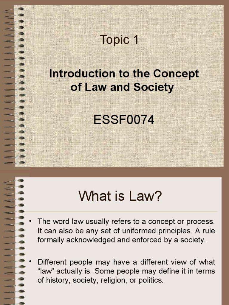 ESSF0074 Topic 1 - Introduction | PDF | Justice | Crime & Violence