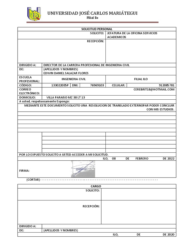 Documentos de Traslado Externo | PDF