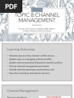 Behavioral Process in Marketing Channels | PDF | Franchising | Perception