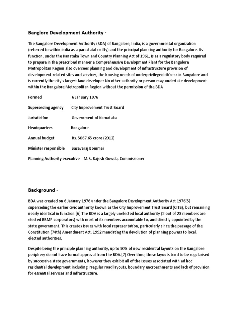 Bda Law Essential | PDF | Governance