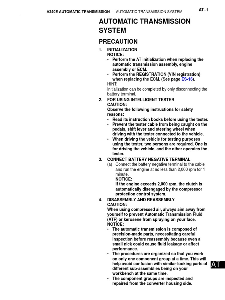 AT - Automatic Transmission | PDF | Automatic Transmission | Clutch