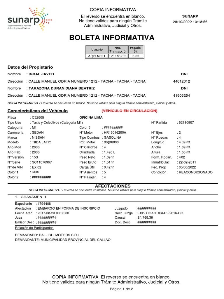 Boleta Informa | PDF | Carros deportivos | Fabricantes de automóviles