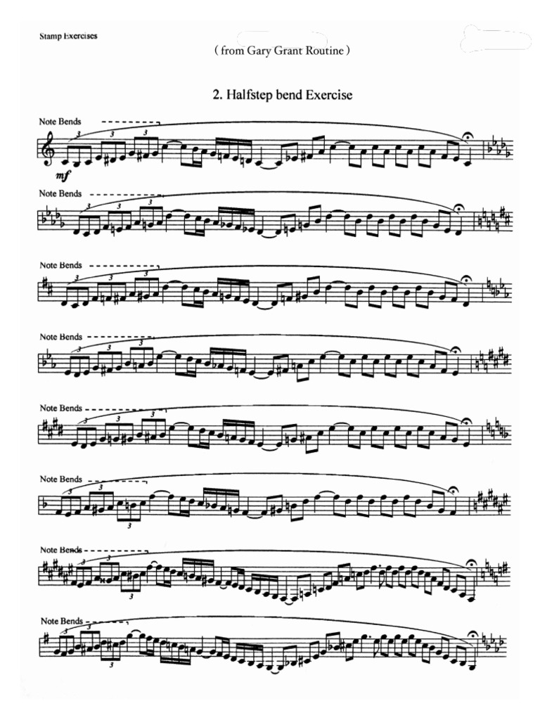 James Stamp Bending (In All Keys) | PDF