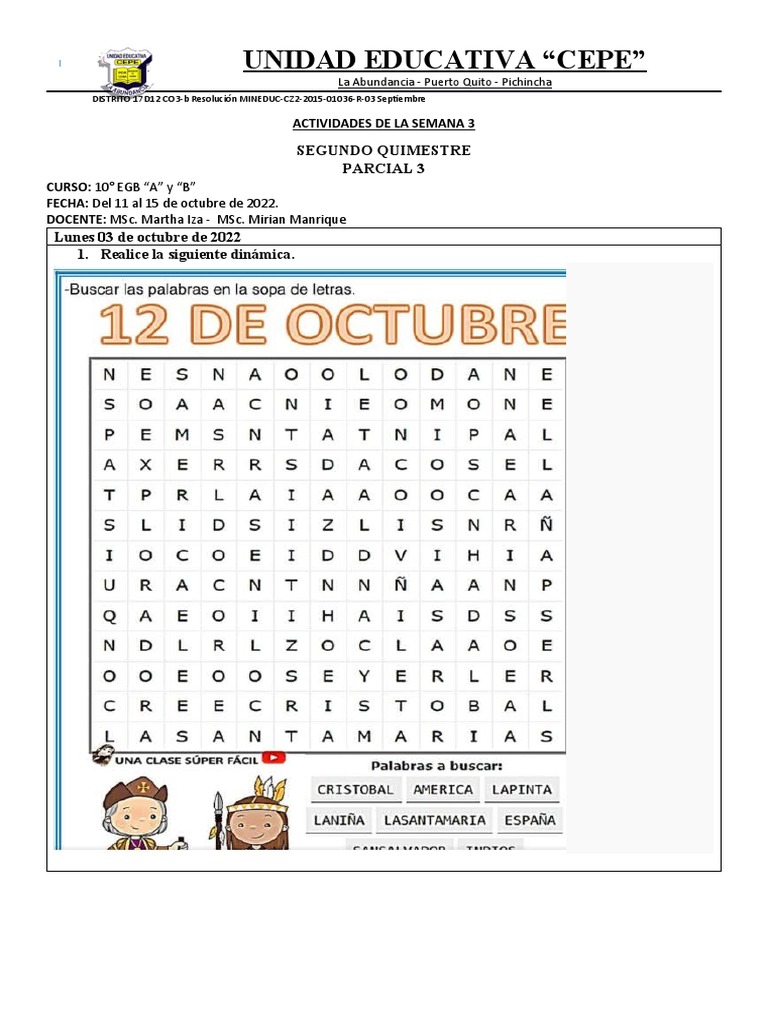 SEMANA 3 NEE 10° EGB B LECTURA LIBRE Lista | PDF | Lingüística