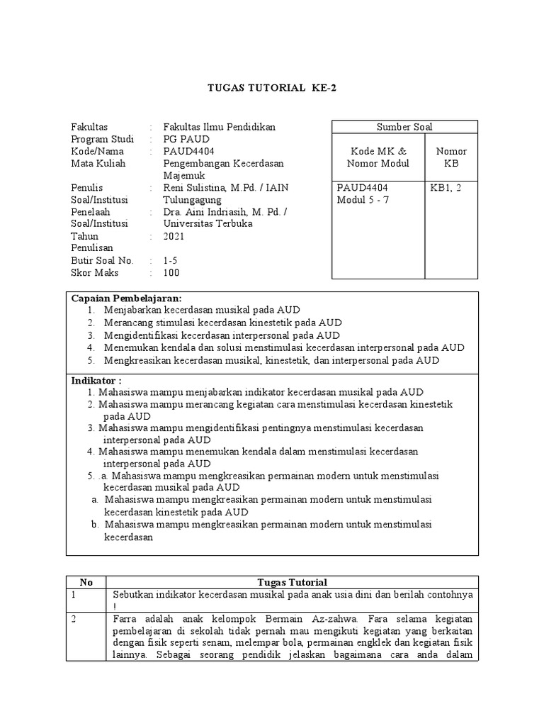 Tugas Tutorial 2 | PDF