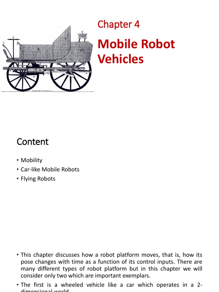 4 Mobile Robot Vehicles | PDF | Mechanics | Mechanical Engineering