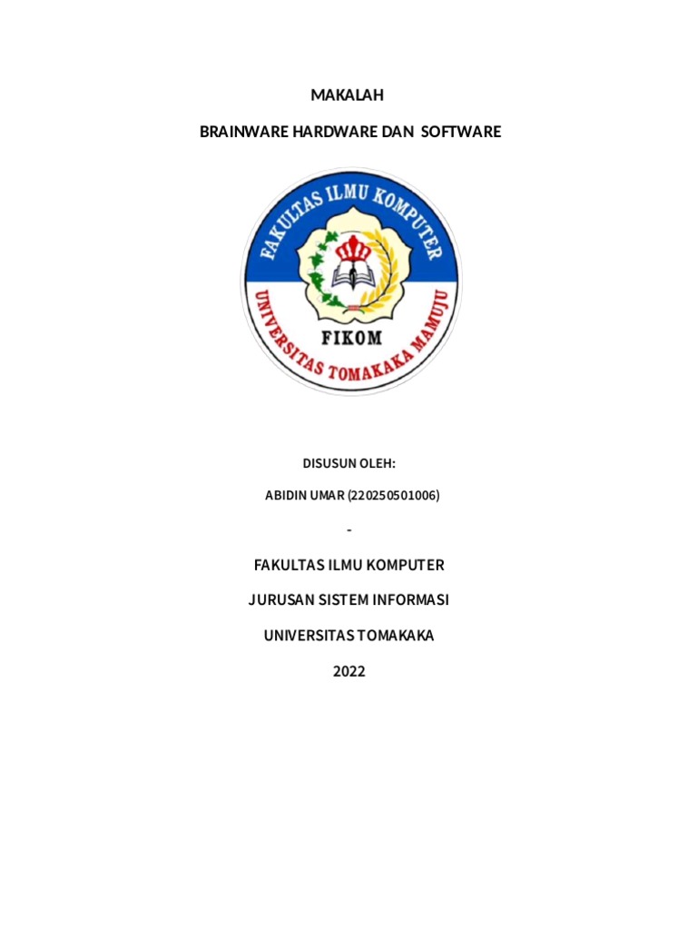Makalah Brainware Hardware Dan Software | PDF