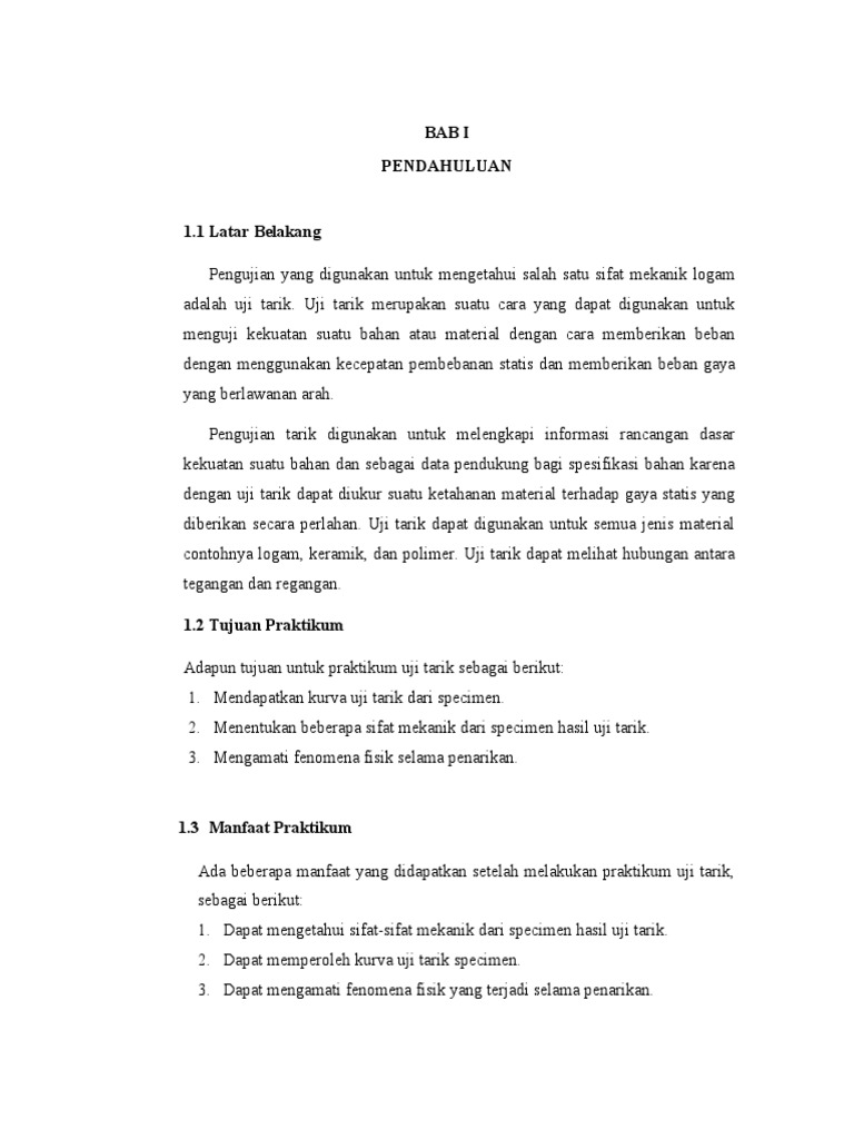 Metode Offset dalam Uji Tarik Material | PDF