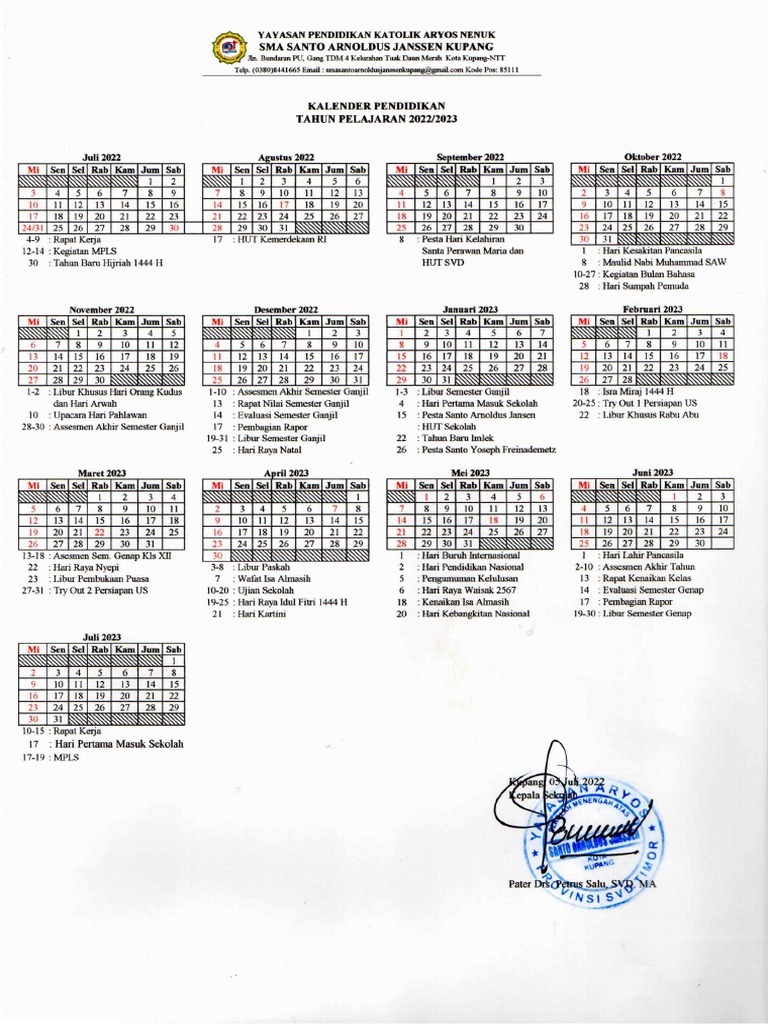 Kalender Pendidikan | PDF