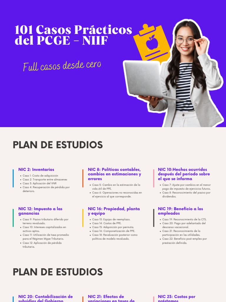 101 Casos Pcge - Niif WM | PDF | normas internacionales de INFORMACION ...