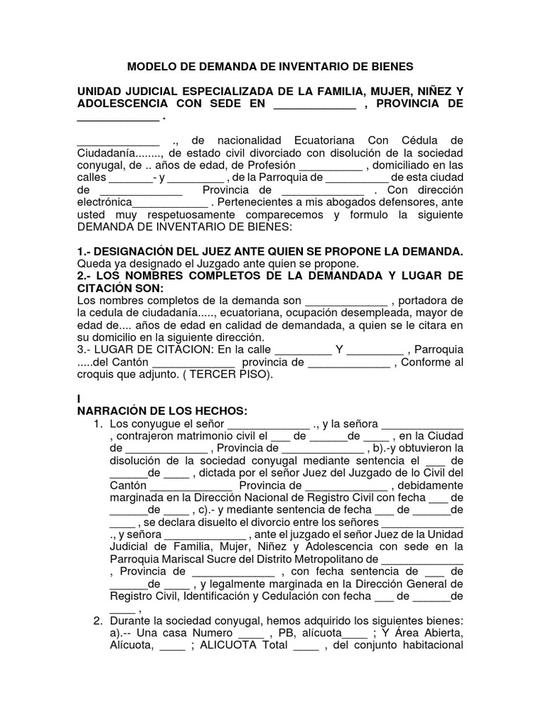 Modelo de Demanda de Inventario de Bienes | PDF | Propiedad de la ...