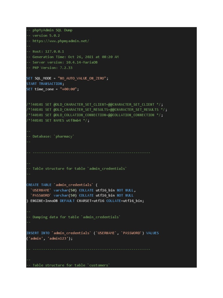 "No - Auto - Value - On - Zero" "+00:00": SET Start Transaction SET | PDF | Computing | Databases