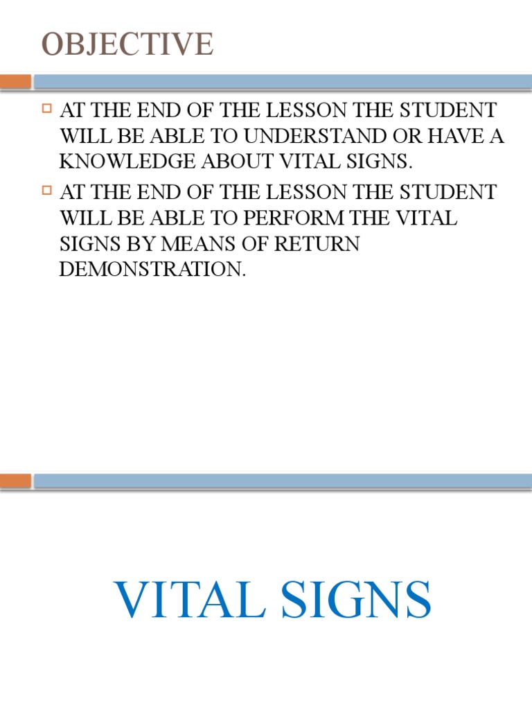 Demo Teaching Vital Signs | PDF | Blood Pressure | Breathing
