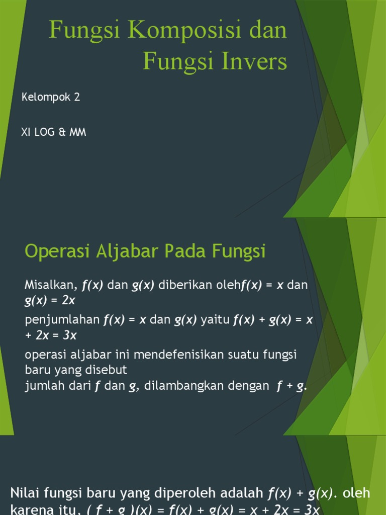 Fungsi Komposisi Dan Invers Fungsi | PDF