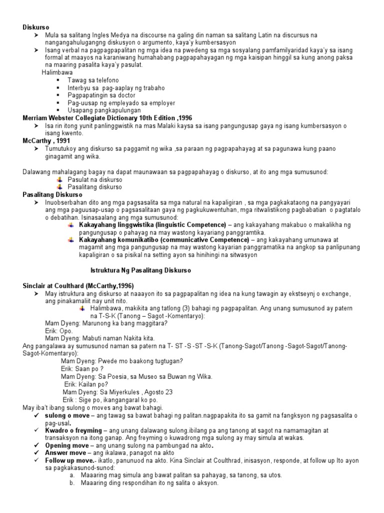 Diskurso Final | PDF