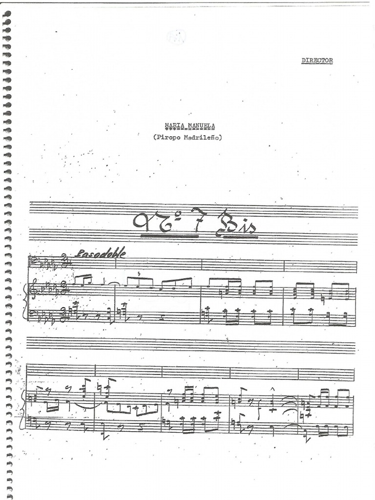 Maria Manuel - Piropo Madrileño - Baritonno y Coro | PDF