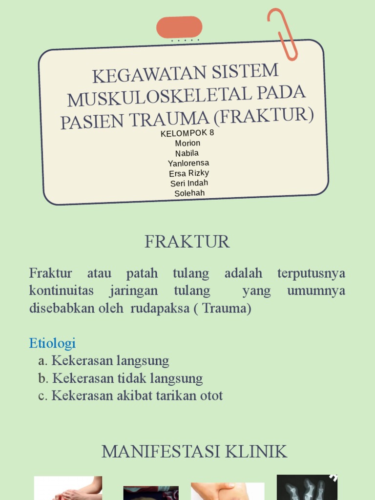 Kegawatan Fraktur | PDF