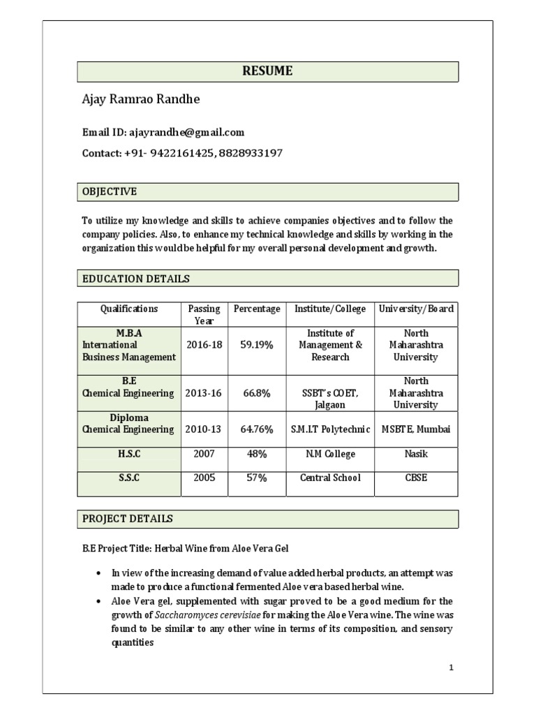 Ajay Resume | PDF