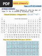 D and F Block Elements | PDF | Lanthanide | Materials