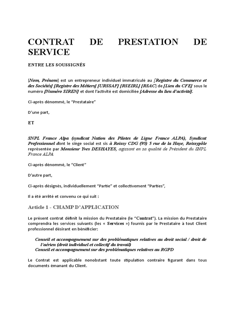 Modèle de contrat auto-entrepreneur | PDF | Taxe sur la valeur ajoutée ...