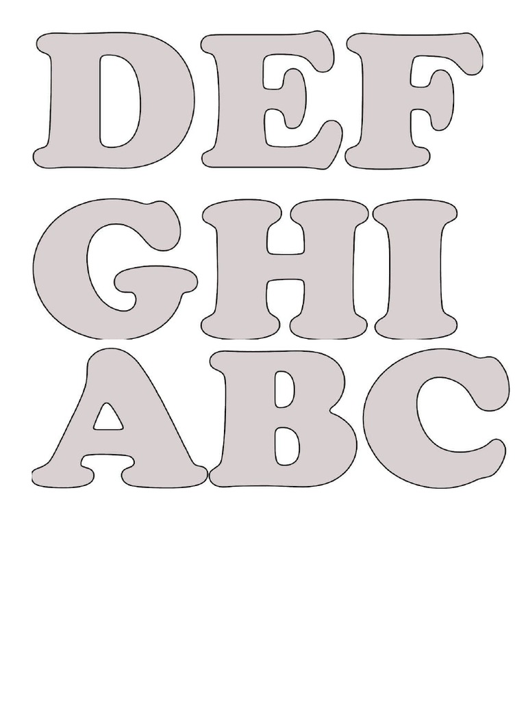 Letras para Imprimir | PDF