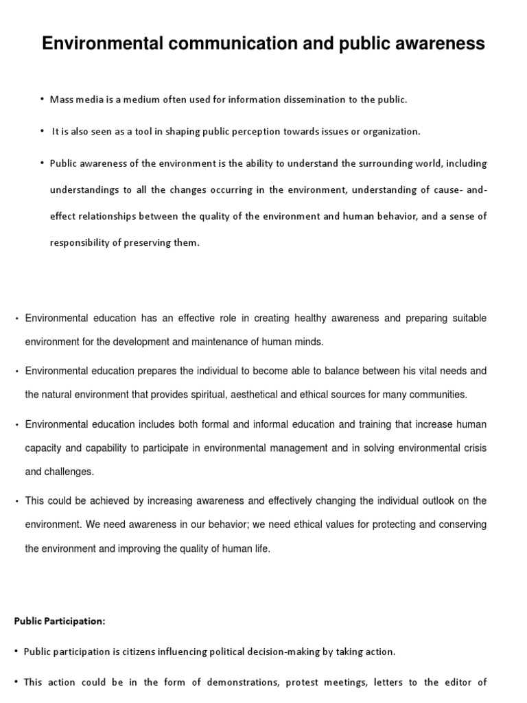 Case Studies Env Awareness | PDF | Natural Environment