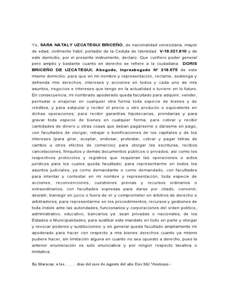 Poder General Amplisimo | PDF | Gobierno | Justicia