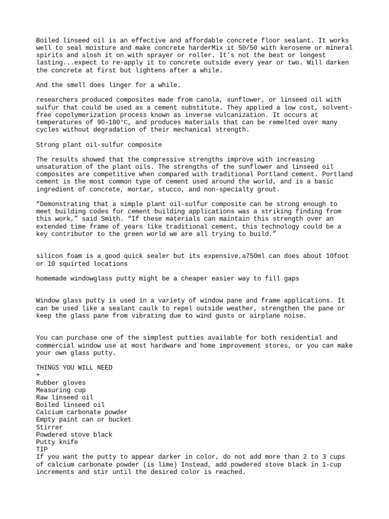 Window Putty and Paint | PDF | Paint | Varnish