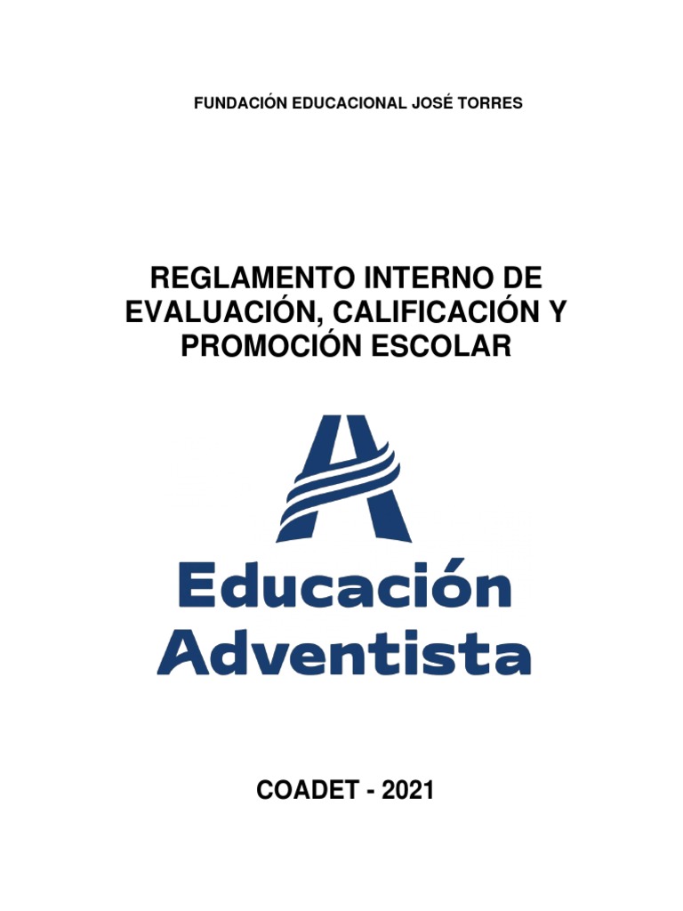 Regl - Eval, Calif.,Prom-2021 - Coadet PDF | PDF | Evaluación | Aprendizaje
