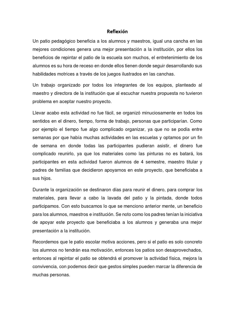 Reflexión Final Gestion | PDF
