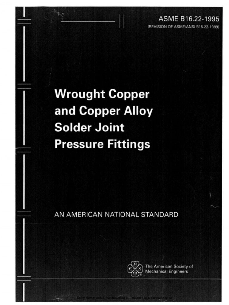 Asme B16.22 1995 | PDF