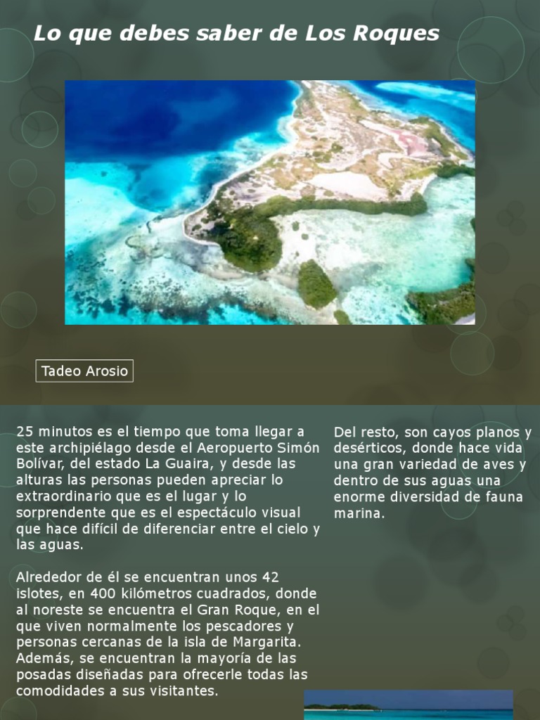 Descubre y Cuida Los Roques | PDF