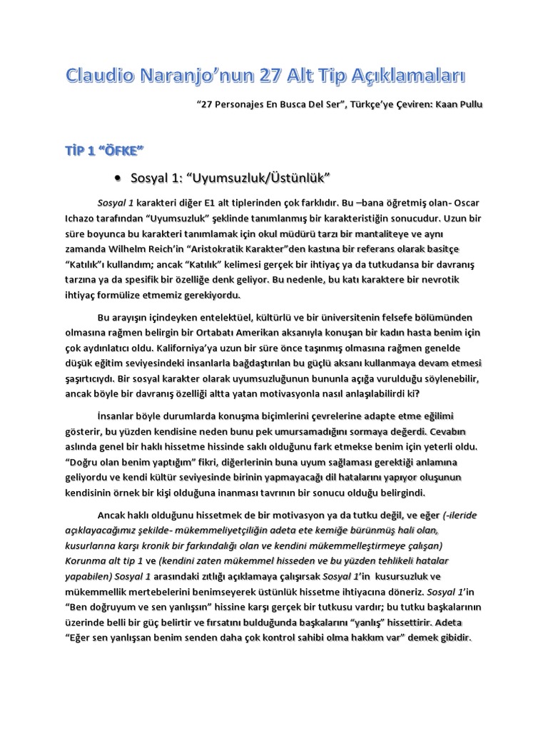 Naranjo Alt Tip Acklamalar Turkce | PDF