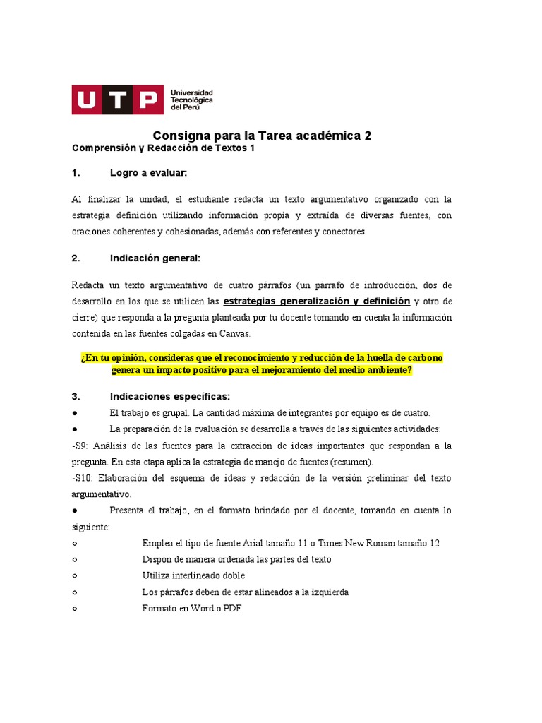 GC N01I TA2Consigna 22C2A | PDF | Gases de efecto invernadero | Huella de carbono