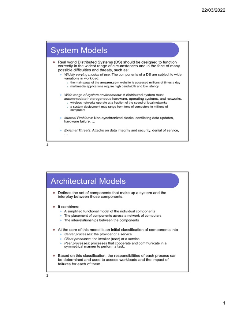 Distributed Systems Architecture Overview | PDF | Web Server | Internet & Web