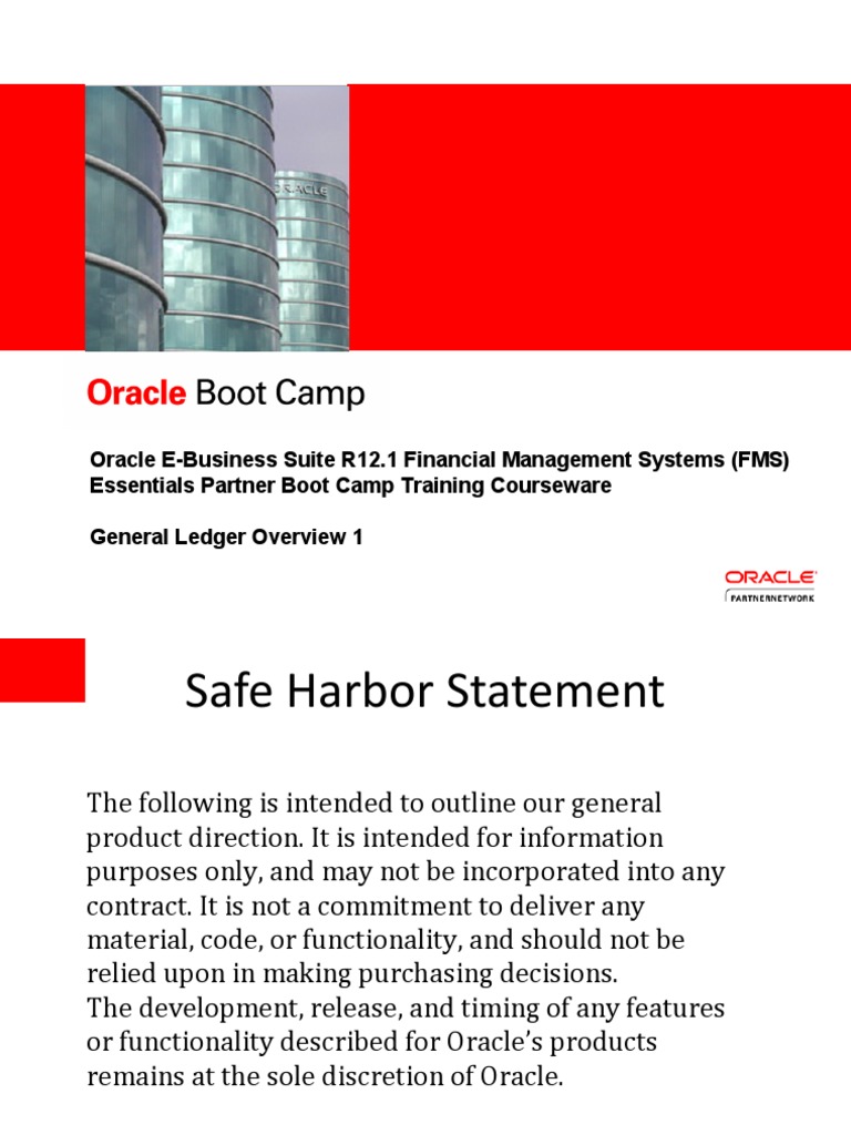 03 - 01 - EBS R12.1 FMS - General Ledger Module Overview | PDF