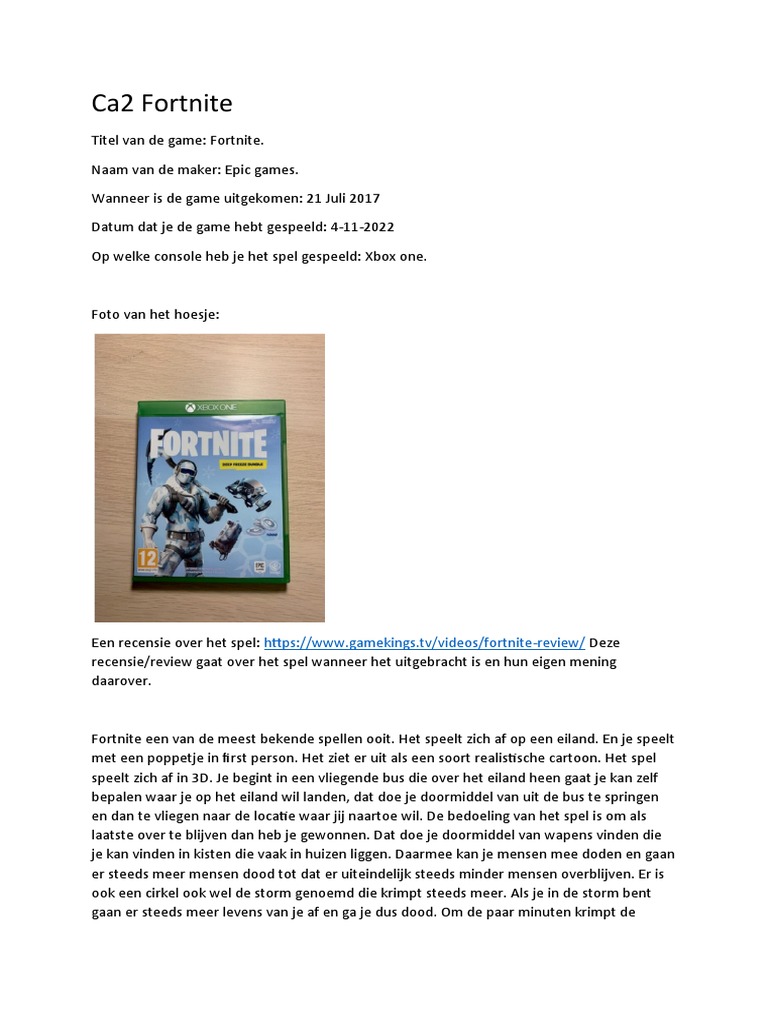 Ca2 Fortnite | PDF