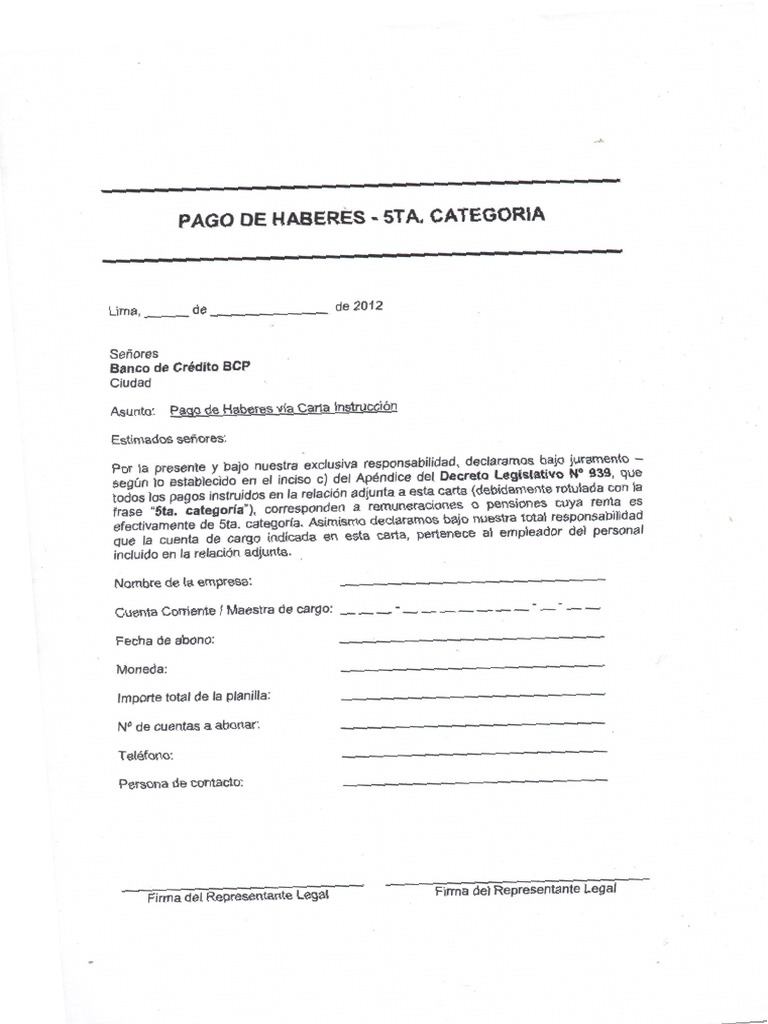 Carta Cts Manuel BCP | PDF