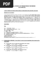 Design of Prestressed DT-Beam | PDF | Strength Of Materials | Beam ...