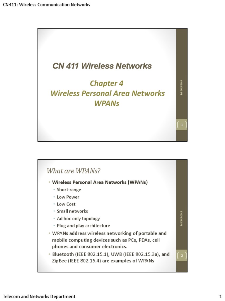 Chapter 4 | PDF | Bluetooth | Computer Network