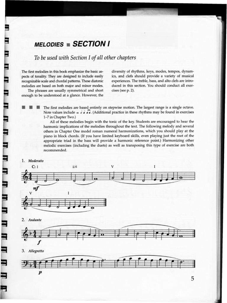 Berkowitz-Section-1 - Sight Singing | PDF