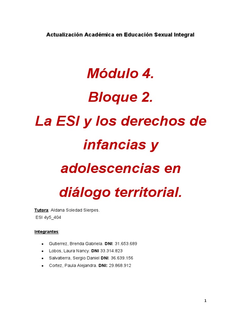 TP ESI Mod4 | PDF | Educación sexual | Hospital