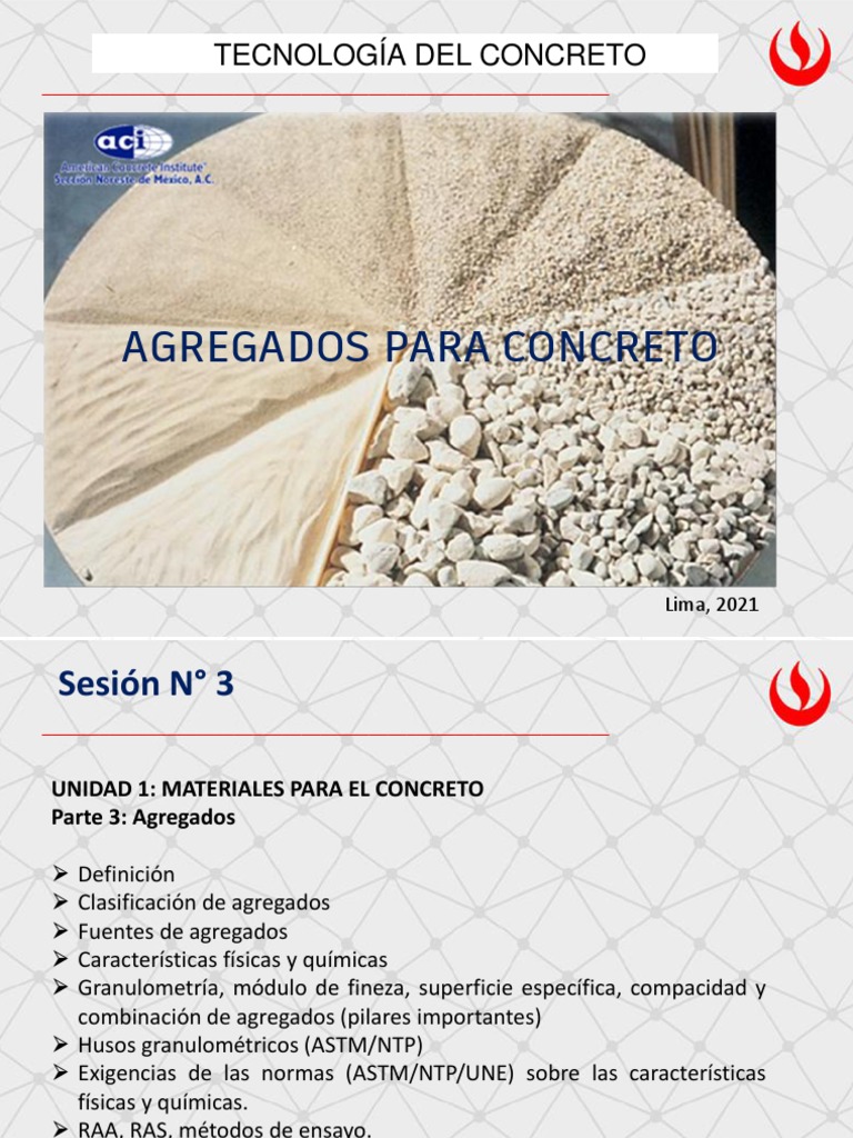 Agregados para Concreto | PDF | Hormigón | Cemento