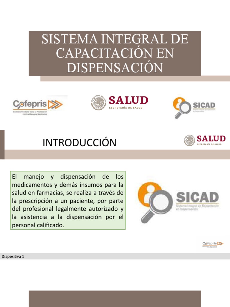 Capacitación en Dispensación SICAD | PDF | Farmacia | Medicamentos con ...