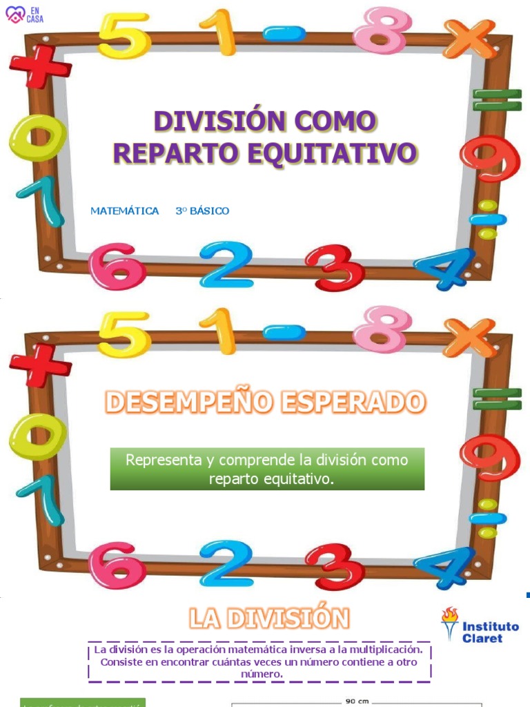 División como reparto equitativo: conceptos y ejemplos prácticos | PDF ...