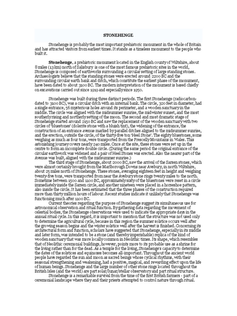 Stonehenge: A Concise History of Britain's Most Famous Prehistoric ...