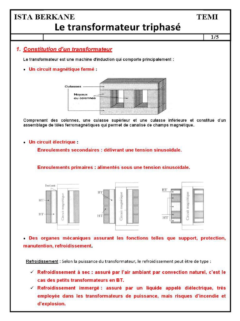 Transfo Triphasée | PDF