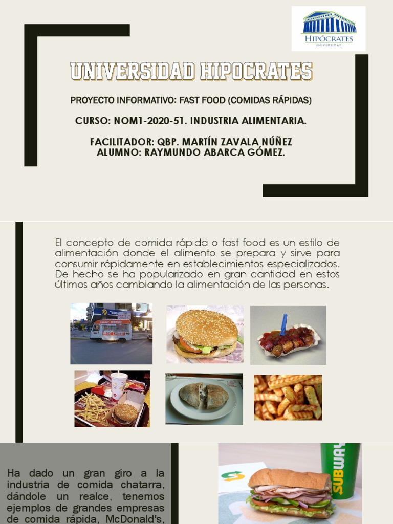 Fast Food Saludable y Práctico | PDF | Comida rápida | Alimentos